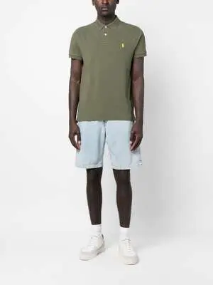 Polo Ralph Lauren Embroidered-logo Detail Polo Shirt - Green