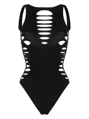 Versace Cut-out Swimsuit - Black