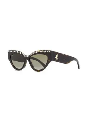 JIMMY CHOO Tortoiseshell Cat-eye Sunglasses