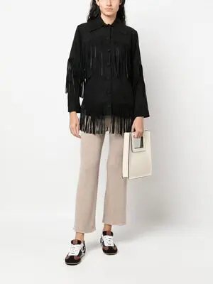 DANCASSAB Rimon Fringed Leather Jacket