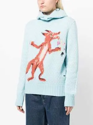 Maison Kitsuné Intarsia Knit Hoodie