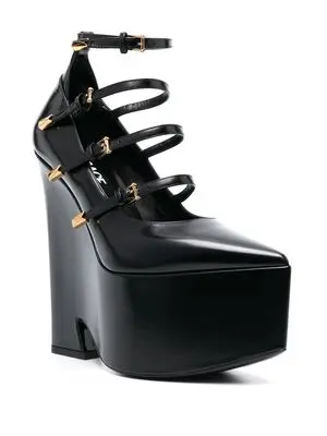 Versace Tempest Platform Pumps - Black