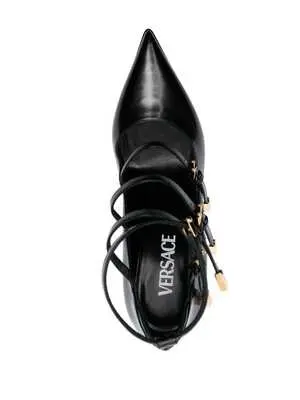 Versace Tempest Platform Pumps - Black