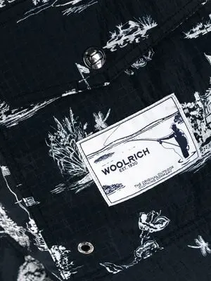 Woolrich Graphic Print Elasticated Waist Shorts