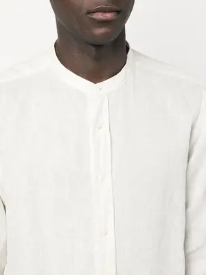 Aspesi Long-sleeved Linen Shirt