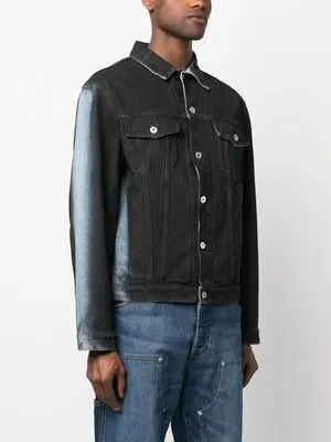 Heron Preston Gradient-effect Denim Jacket - Black