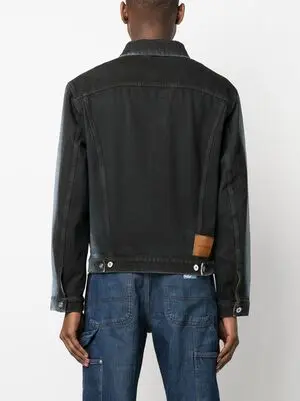 Heron Preston Gradient-effect Denim Jacket - Black