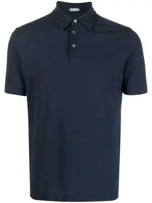 ZANONE Ice Cotton Polo Shirt - Blue