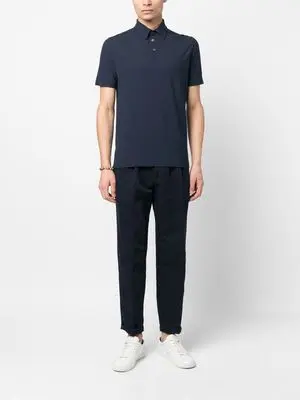 ZANONE Ice Cotton Polo Shirt - Blue