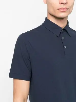 ZANONE Ice Cotton Polo Shirt - Blue
