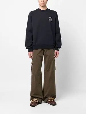 Etro Logo-print Cotton Sweater