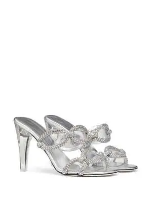 Valentino Garavani 100mm Chain 1967 Sandals - Silver