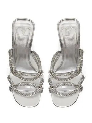Valentino Garavani 100mm Chain 1967 Sandals - Silver