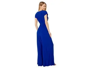 Vince Camuto V-neck Twist Front Jumpsuit - Blue