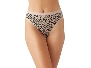 Wacoal Understated Cotton Hi Cut Women's Underwear Orchid Hush Animal Print