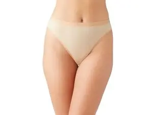 Wacoal Understated Cotton Hi Cut Underwear - Bone