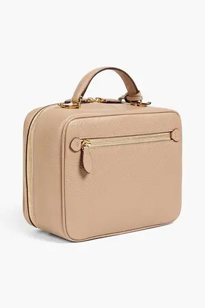 MARK CROSS Laura Pebbled-leather Tote White