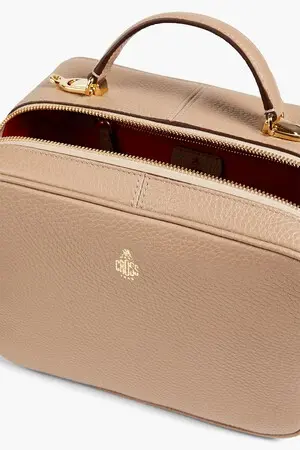 MARK CROSS Laura Pebbled-leather Tote White