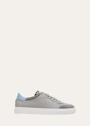 Axel Arigato Clean Mixed Media Court Sneakers Greydusty Blue