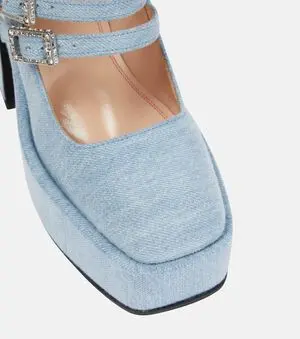 NODALETO Bulla Marietta Denim Platform Pumps