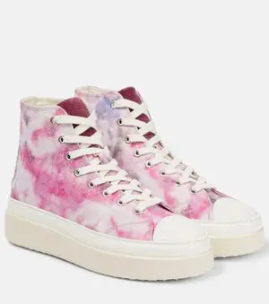 Isabel Marant Étoile Austin Printed High-top Sneakers - Multicoloured