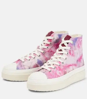 Isabel Marant Étoile Austin Printed High-top Sneakers