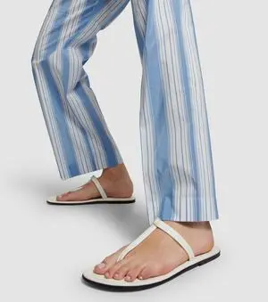TOTEME T-strap Leather Sandals