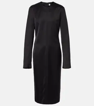 TOTEME Satin Midi Dress - Black