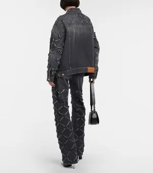Versace Distressed Denim Jacket