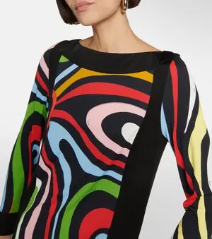 Emilio Pucci Marmo Jersey Minidress