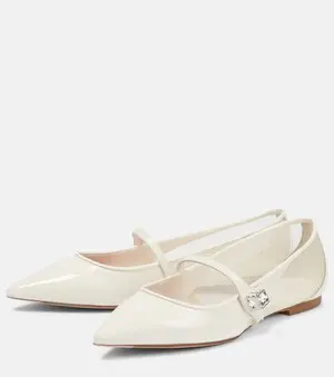 ROGER VIVIER Cube B Patent Leather Ballerinas