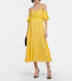 Giambattista Valli Off-the-shoulder Silk Gown