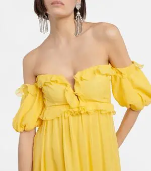 Giambattista Valli Off-the-shoulder Silk Gown