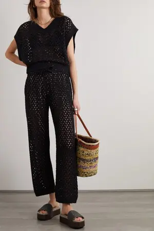 Brunello Cucinelli Sequin-embellished Straight-leg Pants