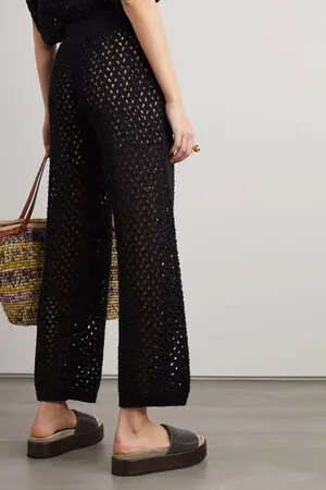 Brunello Cucinelli Sequin-embellished Straight-leg Pants