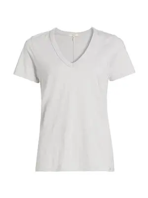 Rag & Bone The Slub V-neck T-shirt Grey
