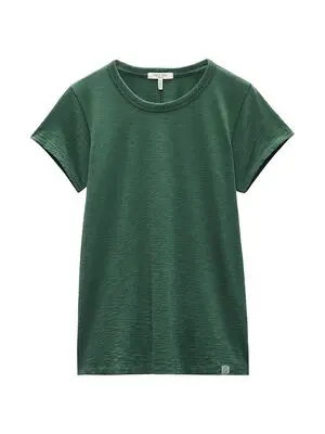 Rag & Bone The Slub V-neck T-shirt Washed Forest
