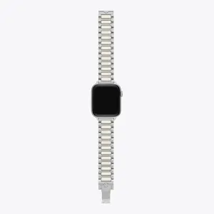 Tory Burch Kira Band For Apple Watch - Silver/ivory