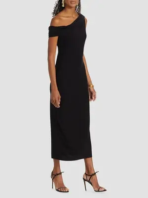 REFORMATION Jaman Draped One-shoulder Midi-dress