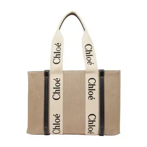Chloé Woody Tote Bag White_blue_1