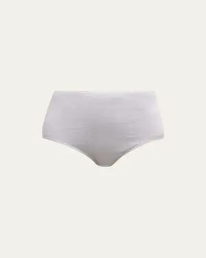 Hanro Cotton Seamless Satin-trim Briefs White