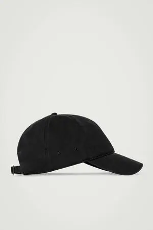 Cos COS Washed Cotton-Twill Baseball Cap Black