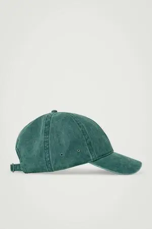 Cos COS Washed Cotton-Twill Baseball Cap Green