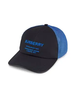 Burberry Men's Horseferry Logo Two-Toned Baseball Cap - Navy  Navy