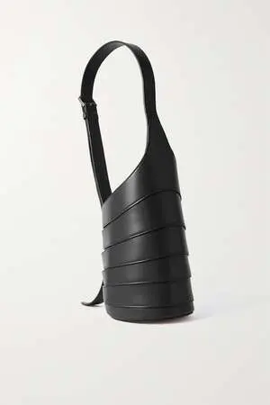 Alaïa Babel Small Cutout Leather Shoulder Bag