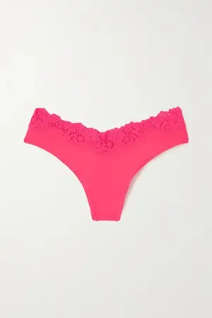 SKIMS Fits Everybody Lace Thong Pink