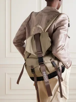 GANNI Recycled-shell Backpack