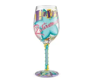 ENESCO Lolita 15-oz Happy Retirement Wine Glass - One-color