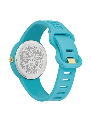 Versace Medusa Pop Silicone Strap Watch