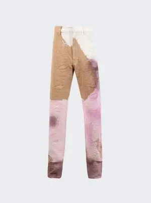 Givenchy Slim Fit 5 Pocket Trousers - Brown & Pink